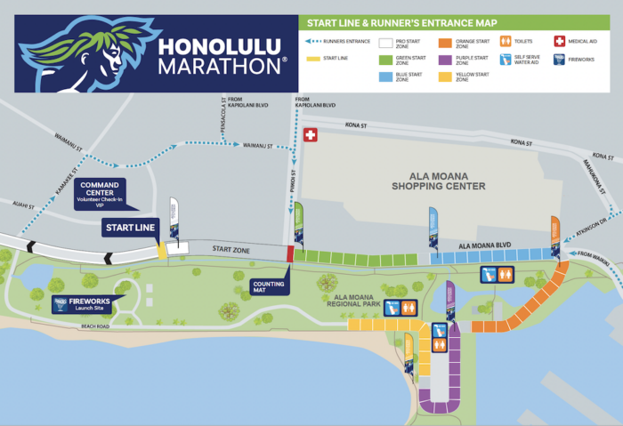 Getting to the Start : Honolulu Marathon