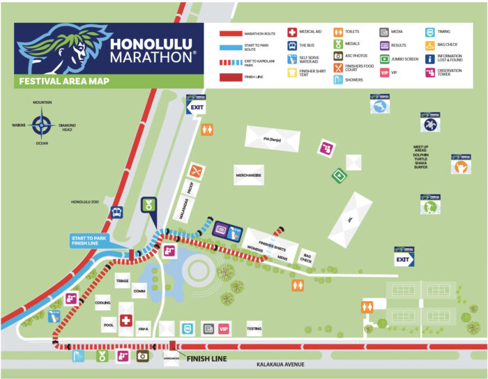 HM Festival Map_Large : Honolulu Marathon